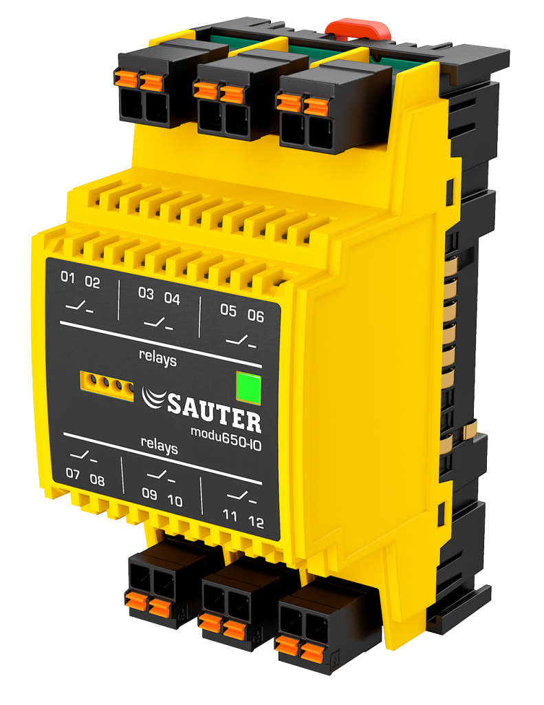 module E/S à 6 sorties relais (2 A), modu650‑IO - Sauter France
